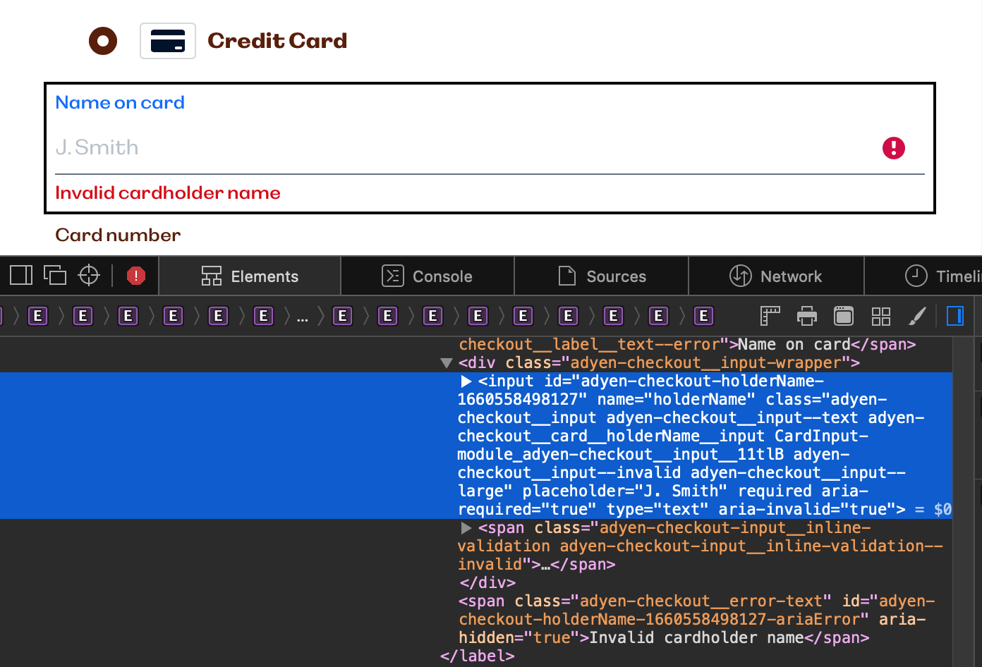 [Accessibility] Name on card autocomplete · Issue #1690 · Adyen/adyen-web · GitHub