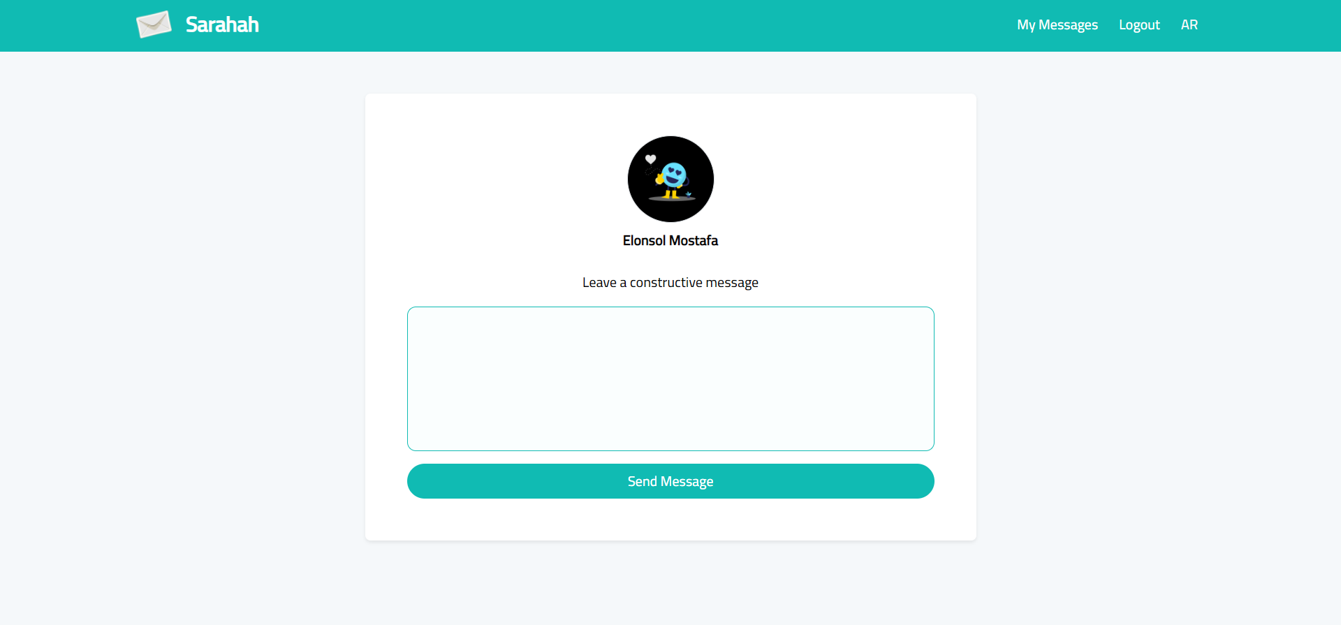 GitHub - Elonsolmostafa1/Sarahah-App: This project is a full-stack web application that mimics ...
