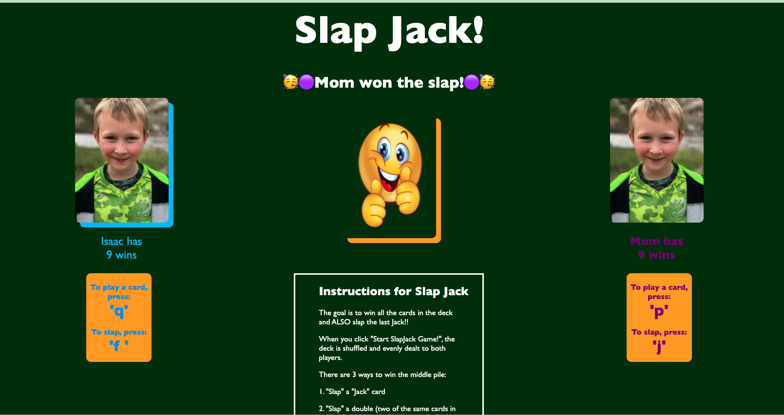 GitHub - saraho1123/slapjack