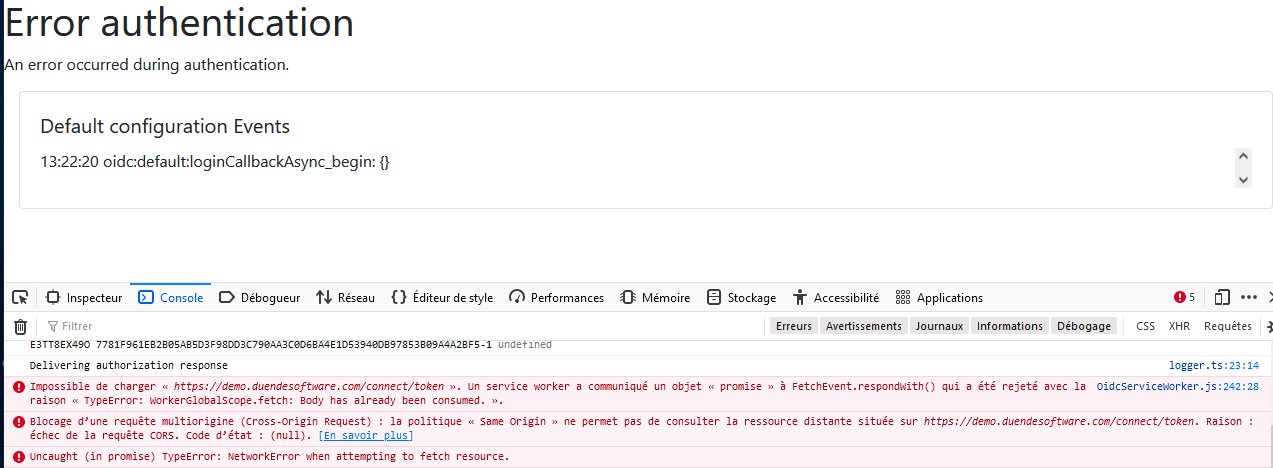 Demo Does Not Work On Firefox · Issue 833 · Axafrance Oidc Client · Github