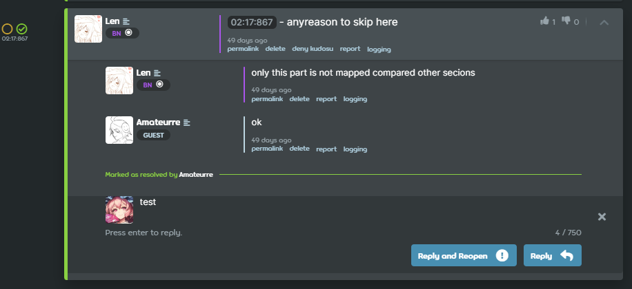 Broken Highlighting In Beatmap Discussion Reply Area · Issue 10536 · Ppyosu Web · Github