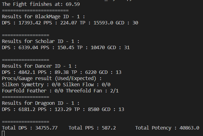 GitHub - IAmPythagoras/FFXIV-Combat-Simulator: Environment in which the ...