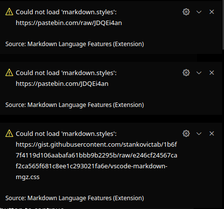`markdown.styles` doesn't support HTTPS URLs · Issue #148677 · microsoft/vscode · GitHub