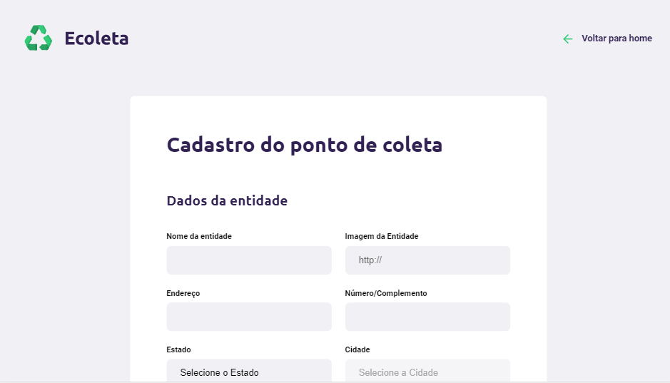 GitHub - danieleolivs/Ecoleta: ♻️ Sistema de cadastro de ponto de coleta de recicláveis. Projeto ...