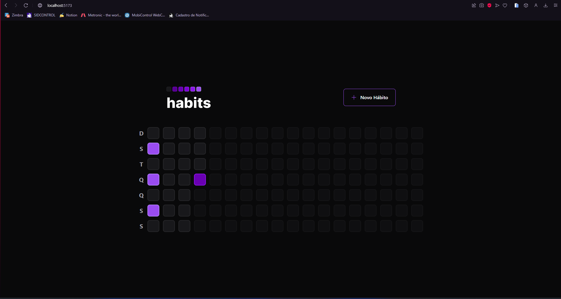 GitHub - Kemuel-Batista/nlw-setup: App desenvolvido durante a NLW Setup #11 - Trilha Ignite