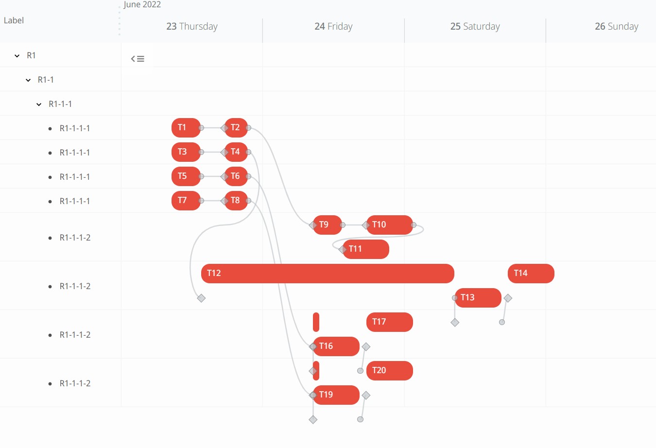Dependency lines may not connect to task correctly. · Issue #340 ...
