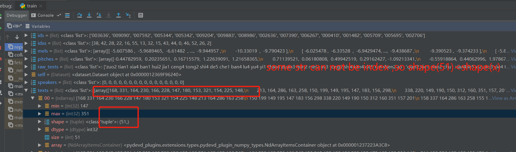 Mismatch tensor when training custom data · Issue #129 · ming024/FastSpeech2 · GitHub