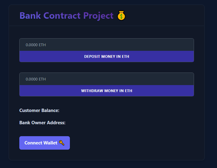 GitHub - 0xSenzel/Bank-Dapp