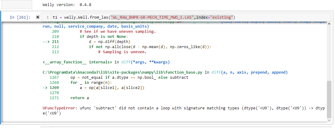 Time Indexed Las File · Issue 416 · Kinverarity1 Lasio · Github