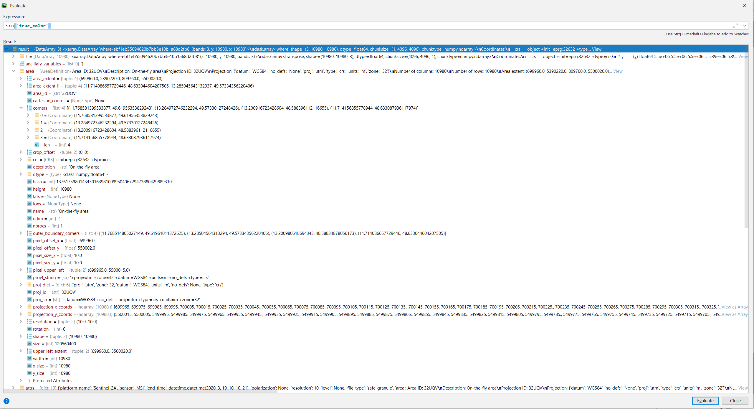 Crop scene of visual spectrum of the sentinel 2 satellite · Issue #1124 · pytroll/satpy · GitHub