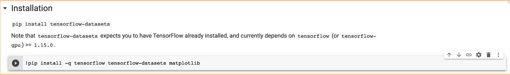 Improve the TFDS Getting Started Documentation · Issue #37330 · tensorflow/tensorflow · GitHub