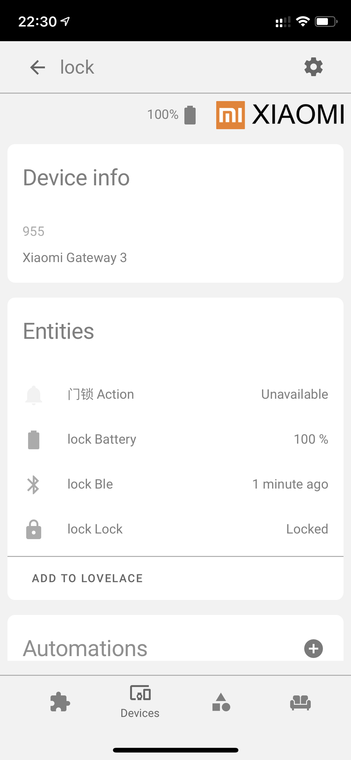 955:"ydhome.lock.m2silver" · Issue #183 · AlexxIT/XiaomiGateway3 · GitHub