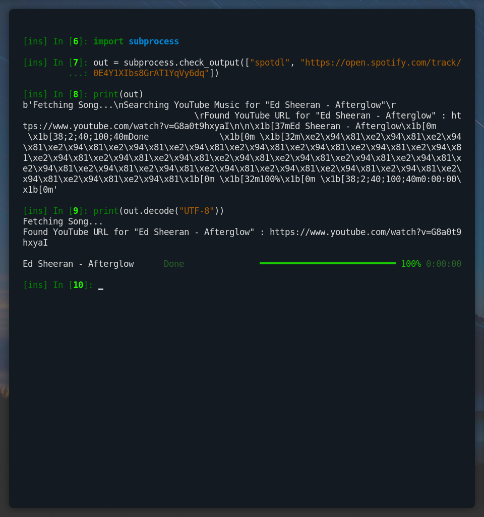 how to capture spotdl output · Issue #1407 · spotDL/spotify-downloader · GitHub