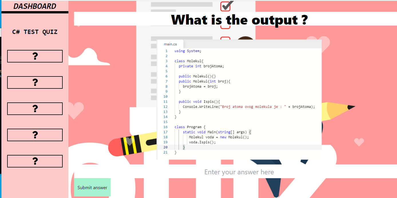 GitHub - milanm98/Quiz-App: Question about C# OOP principles