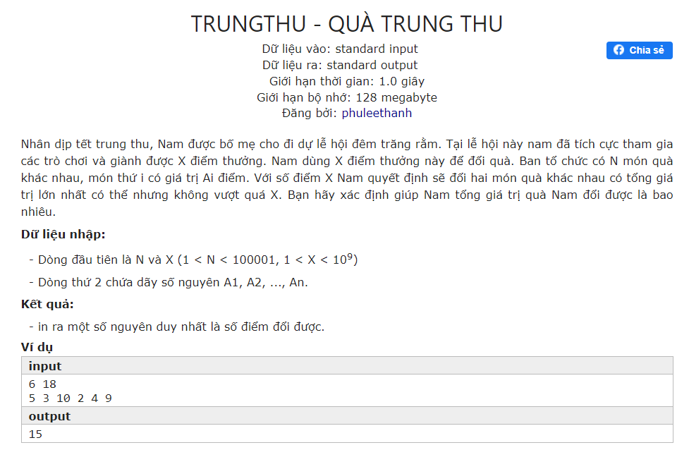 Quà trung thu · Issue #219 · phamlethaohien/Competitive-Programming-Algorithms · GitHub