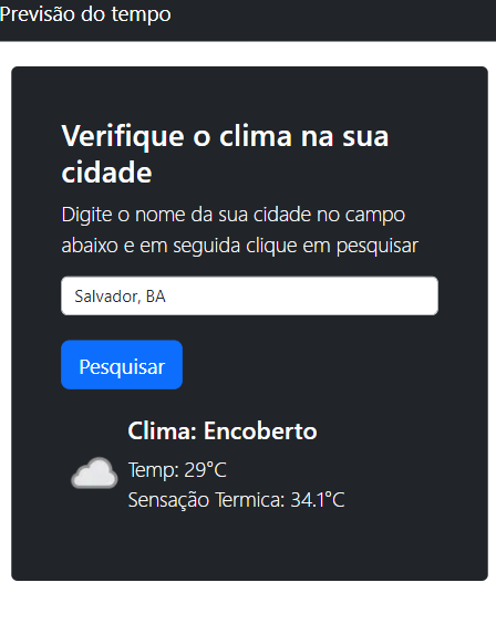 Github 1helderweather Reactjs Sistema De Clima Simples Utilizando Reactjs E A Api Free