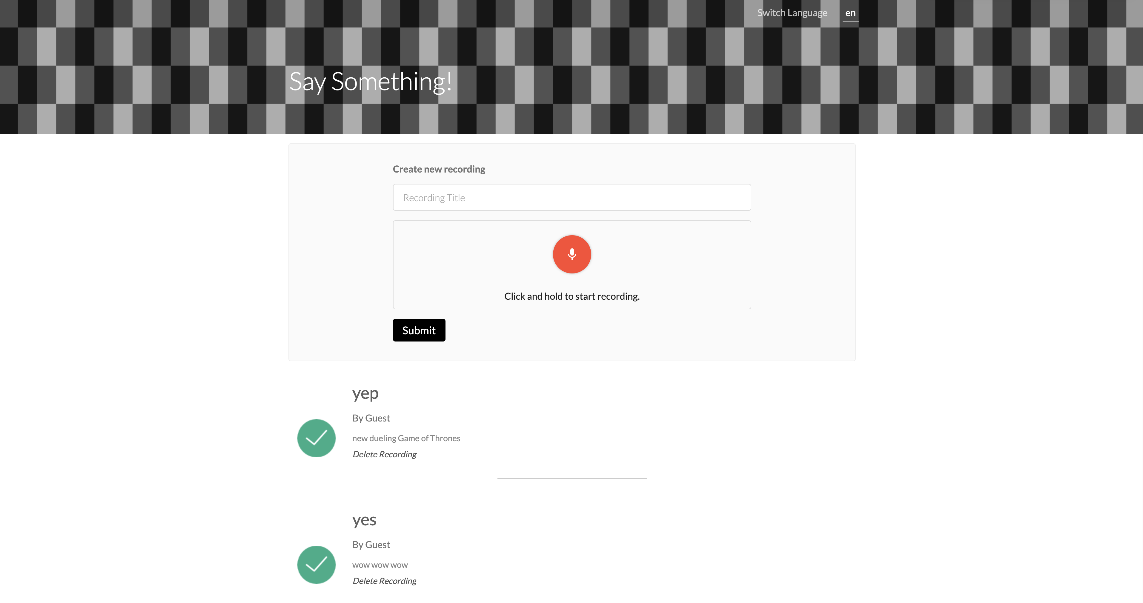 GitHub - oss92/say-something: Speech to Text app build for Google Cloud ...