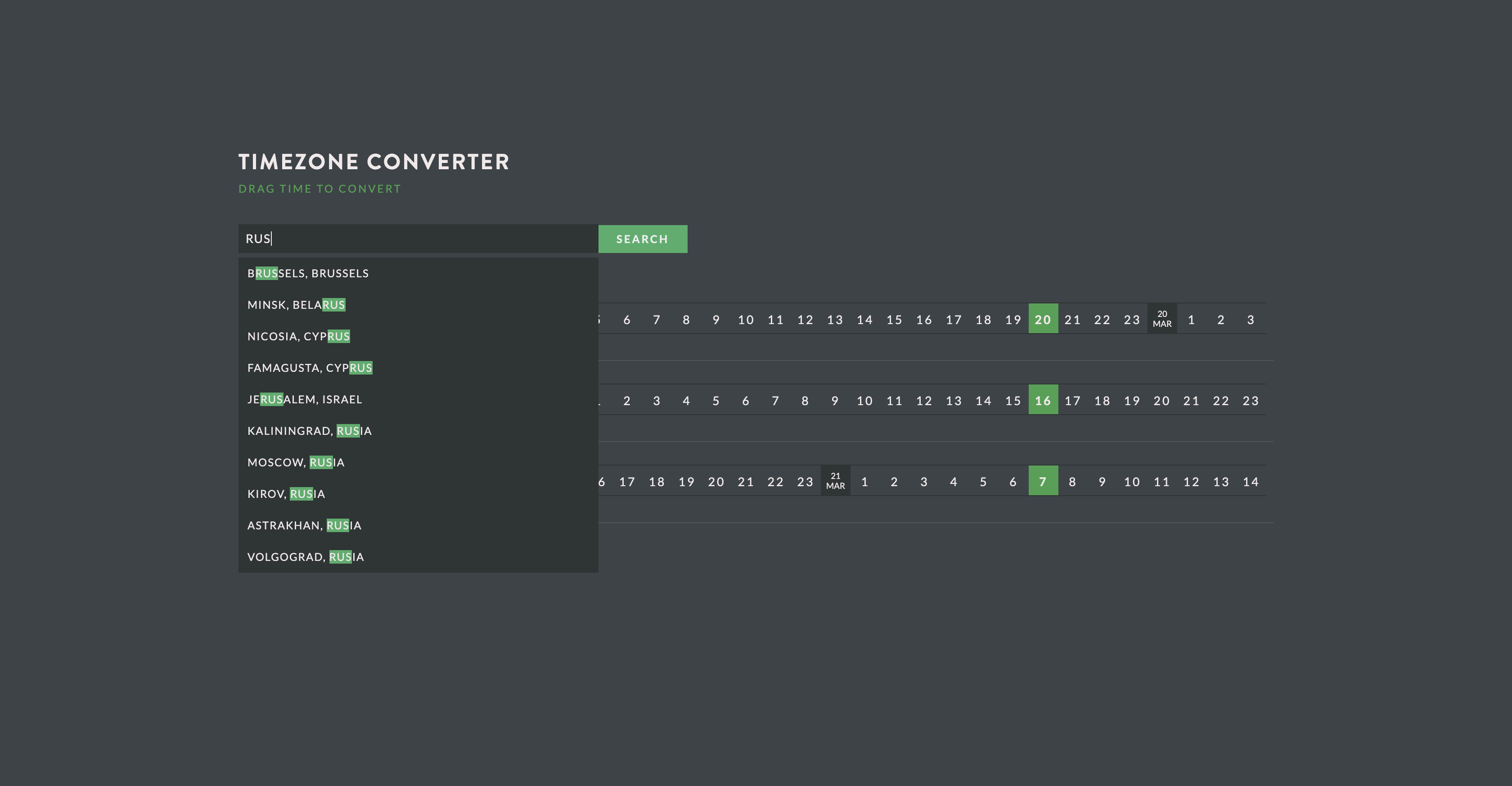 Timezone Converter Built With React Redux