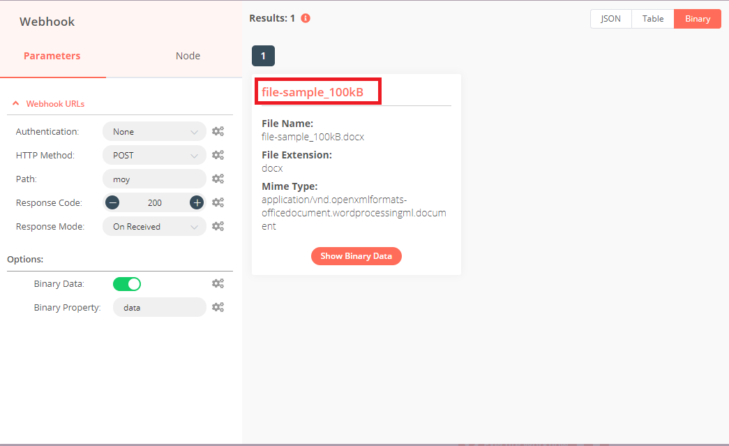 Webhook changing the field "Binary Property" does not bring results · Issue #423 · n8n-io/n8n ...