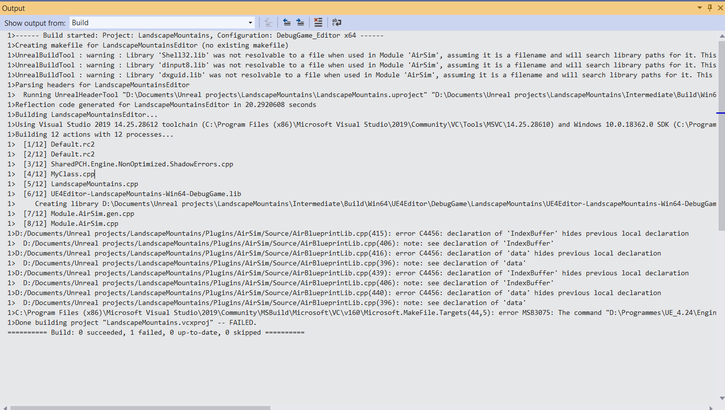 Generation of Landscape Mountains issue · Issue #2566 · microsoft/AirSim · GitHub