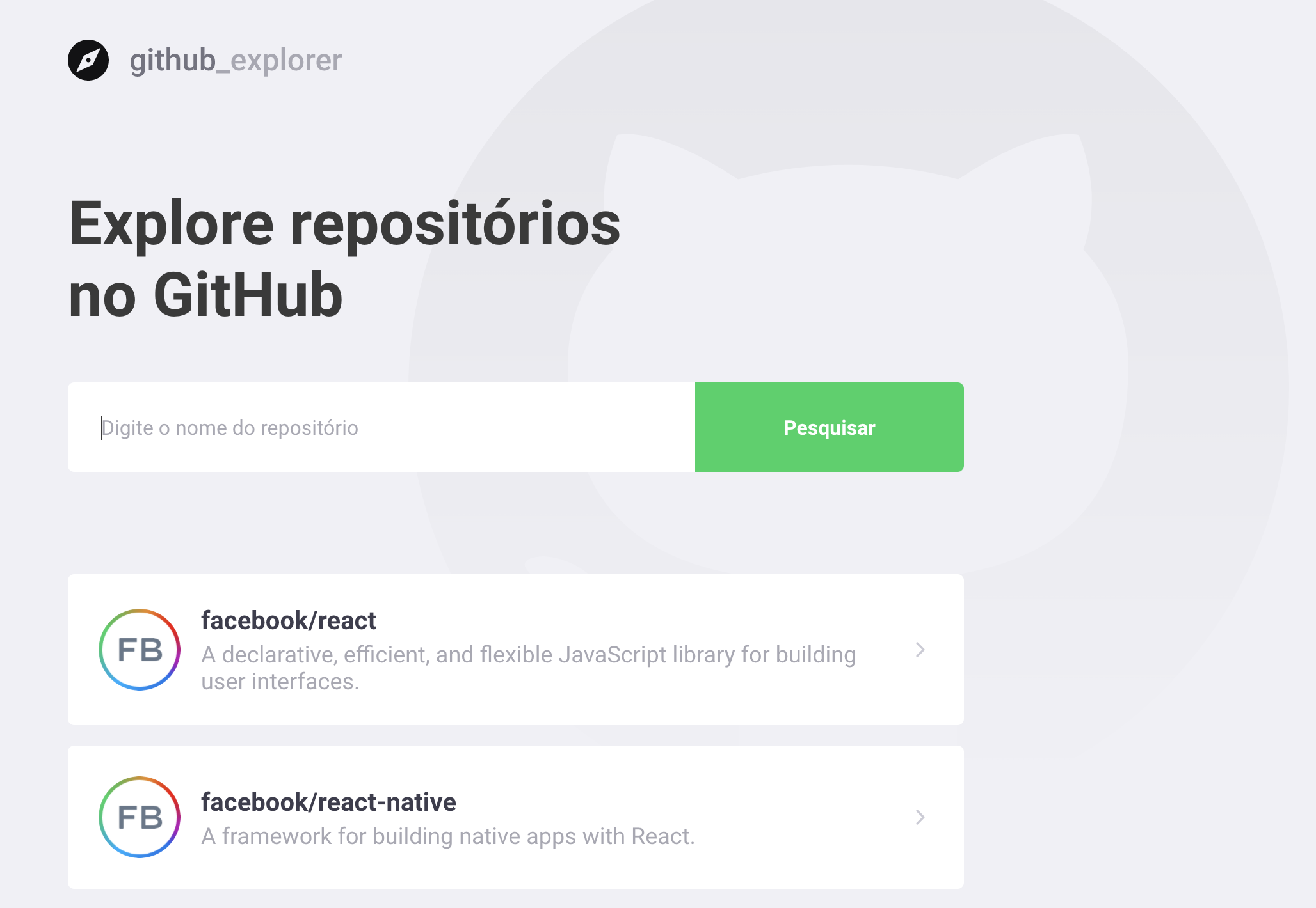 GitHub - msrocco/github-explorer