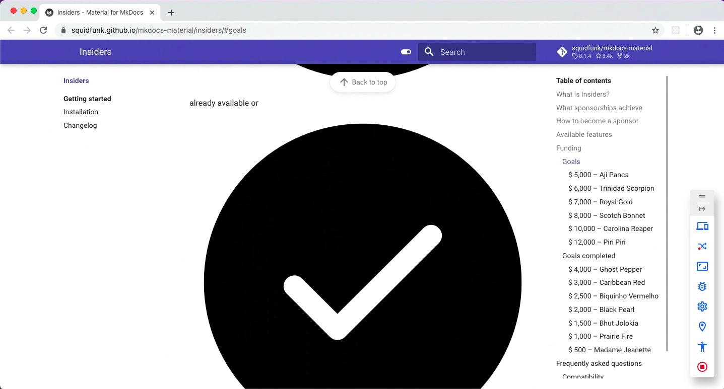 Browser Compatibility · Issue 3437 · Squidfunkmkdocs Material · Github