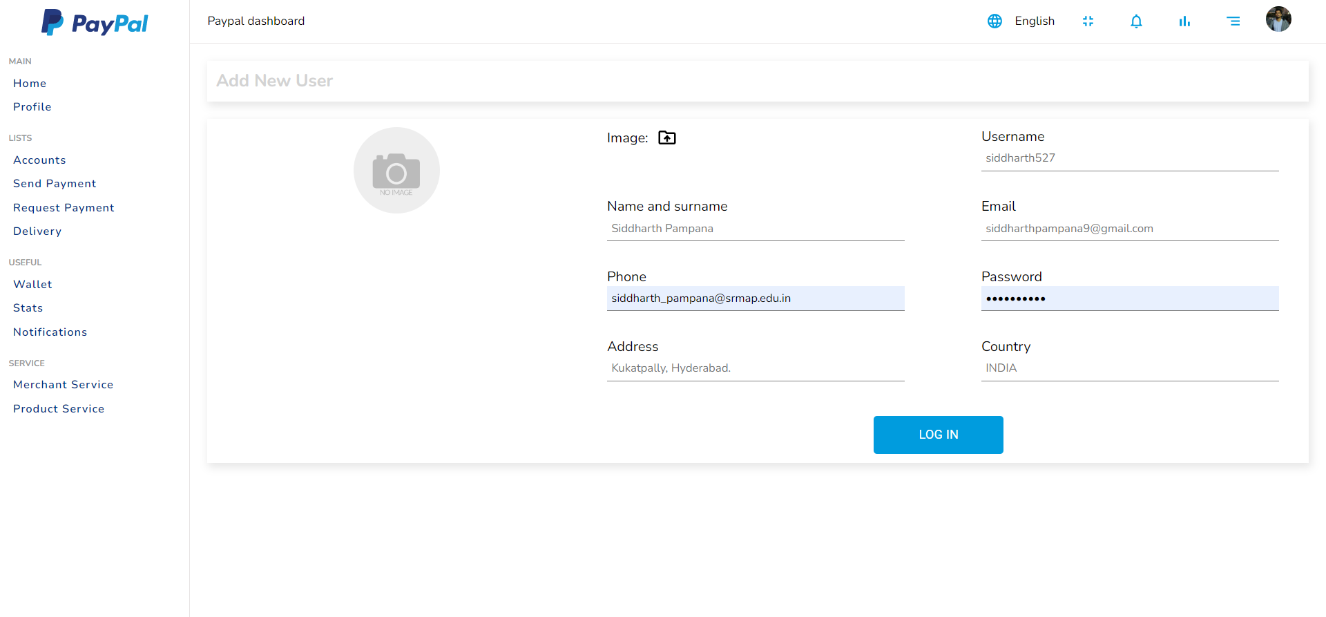 GitHub - siddharth238/paypal-ui-ux-dashboard