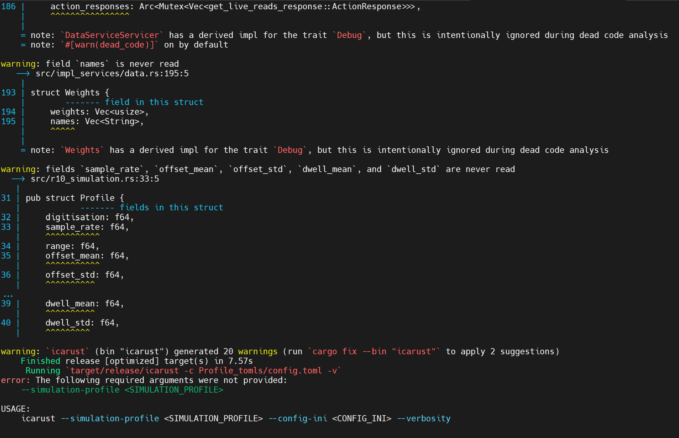 Error in Installation · Issue #1 · LooseLab/Icarust · GitHub