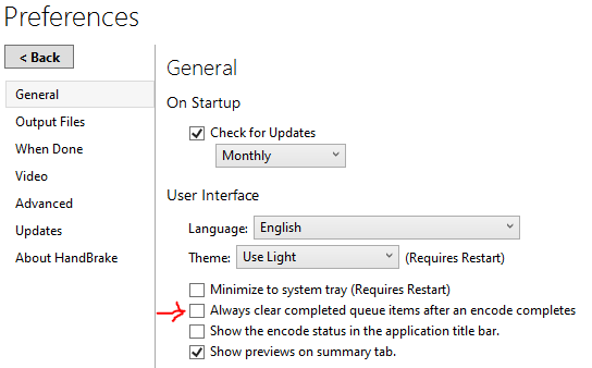 Option to keep items in queue. · Issue #3470 · HandBrake/HandBrake · GitHub