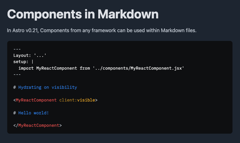 📘 DOC: specifying layout in markdown files frontmatter (typo) · Issue #2190 · withastro/astro ...