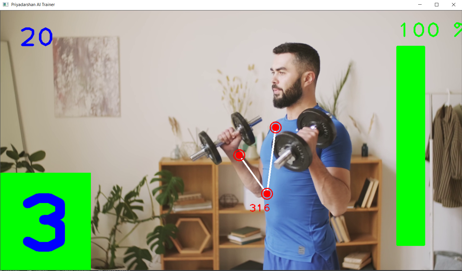 GitHub - Priyadarshan2000/AI-Trainer: In this Project on building an AI Trainer using OpenCV and ...