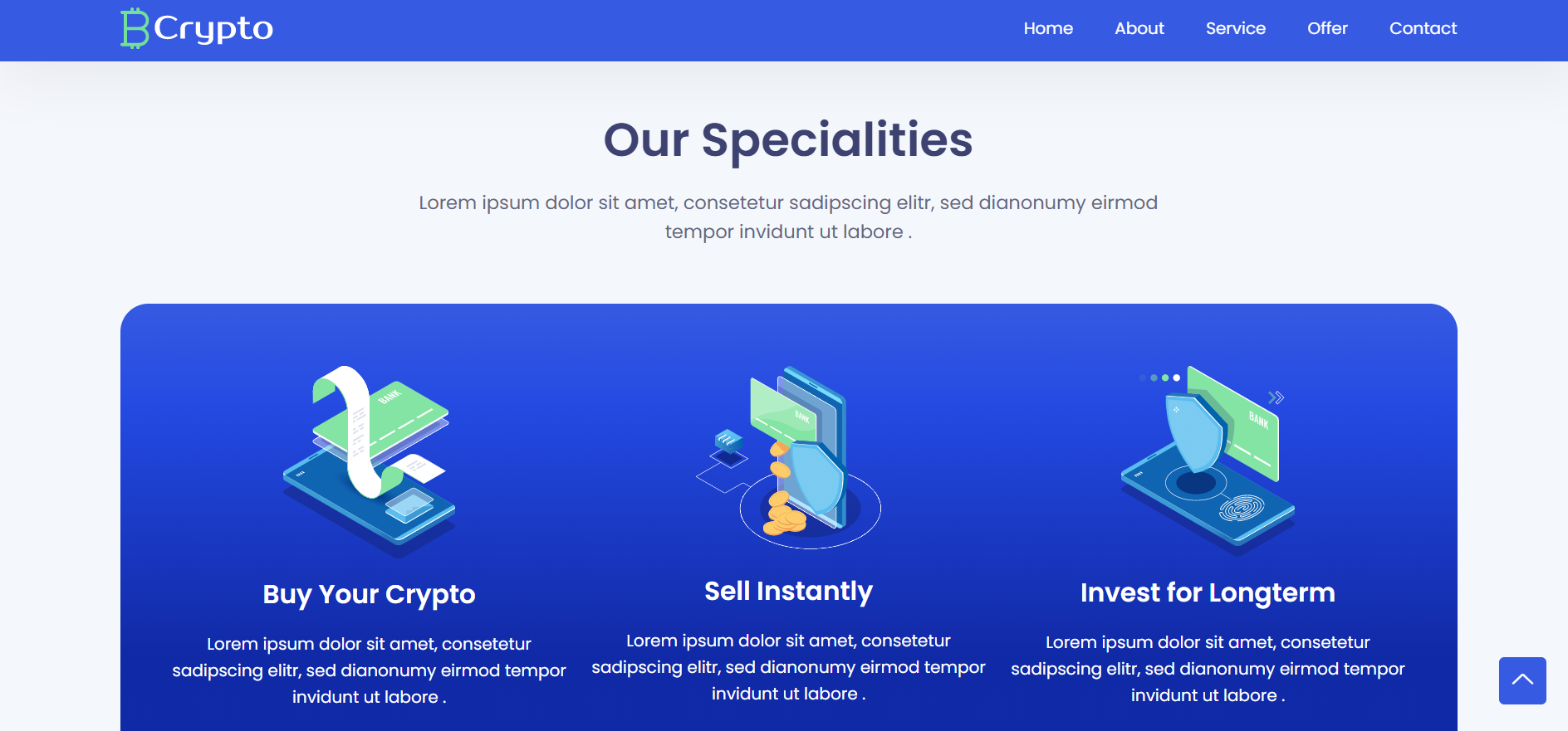 GitHub - Priyadarshan2000/Cryptocurrency-Landing-Page