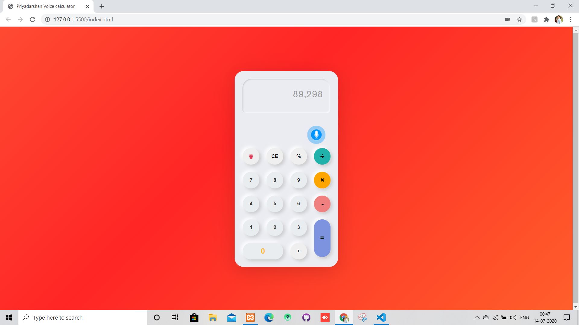 GitHub - Priyadarshan2000/Voice-Calculator