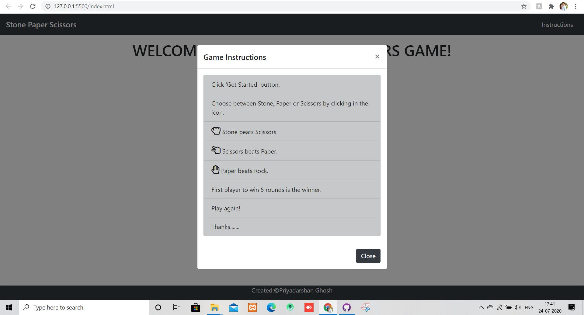 GitHub - Priyadarshan2000/STONE-PAPER-SCISSORS-GAME
