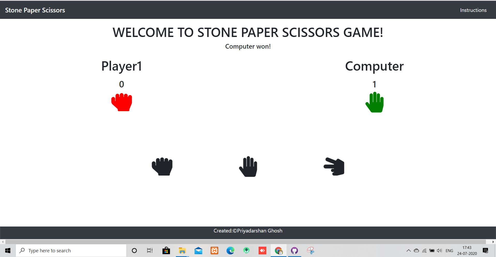 GitHub - Priyadarshan2000/STONE-PAPER-SCISSORS-GAME