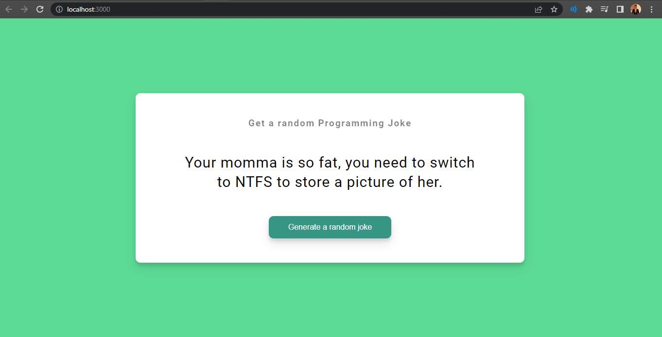 Github Sonai99programming Joke Generator A Programming Joke Generator 