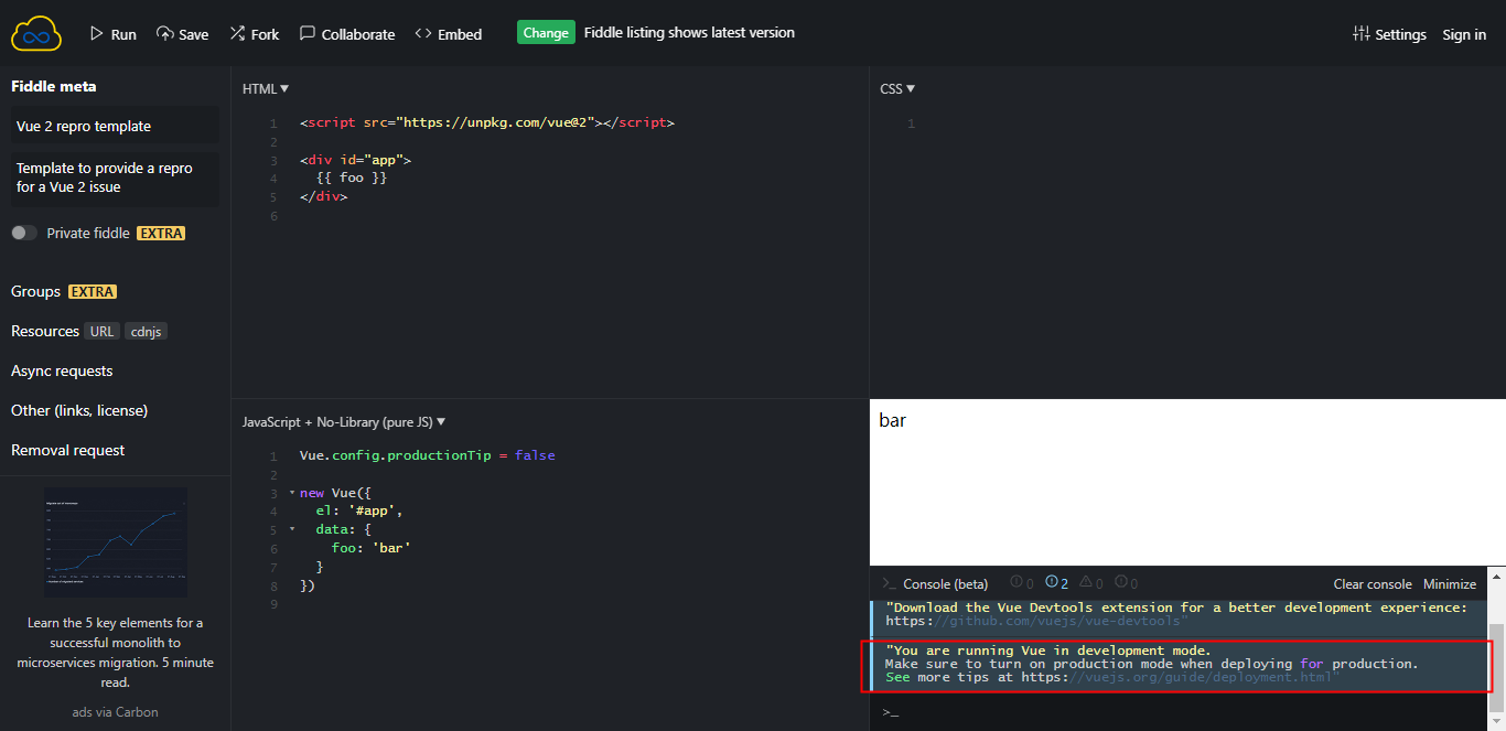 productionTip · Issue #12760 · vuejs/vue · GitHub