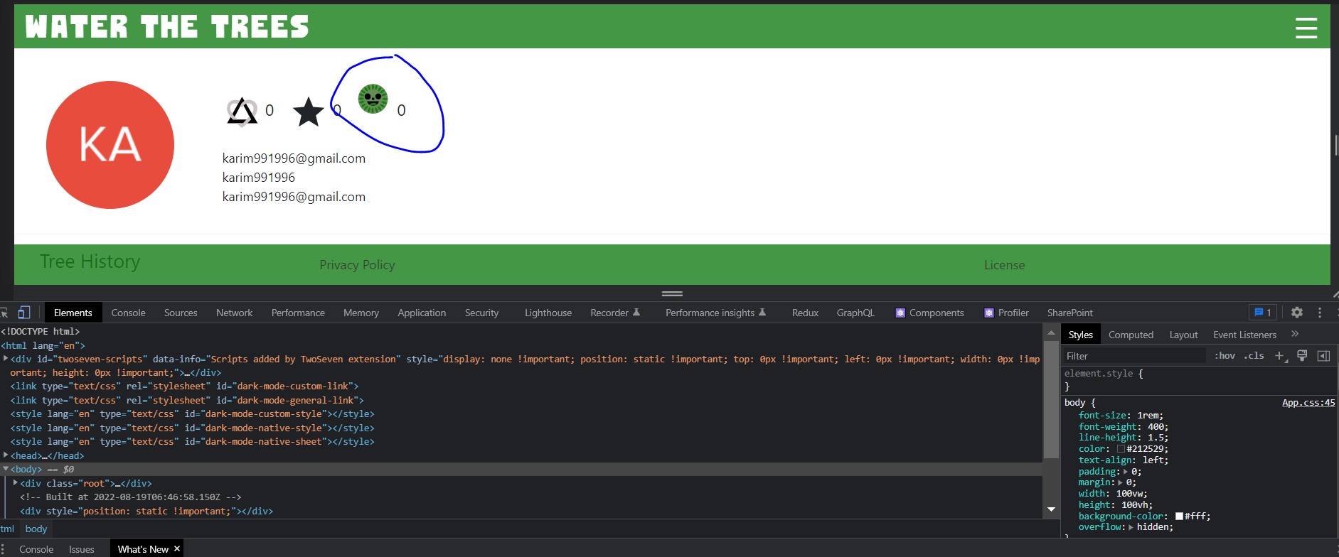 Front End Minor Bug Planted Icon Is Not Aligned With The Other Icons · Issue 299 