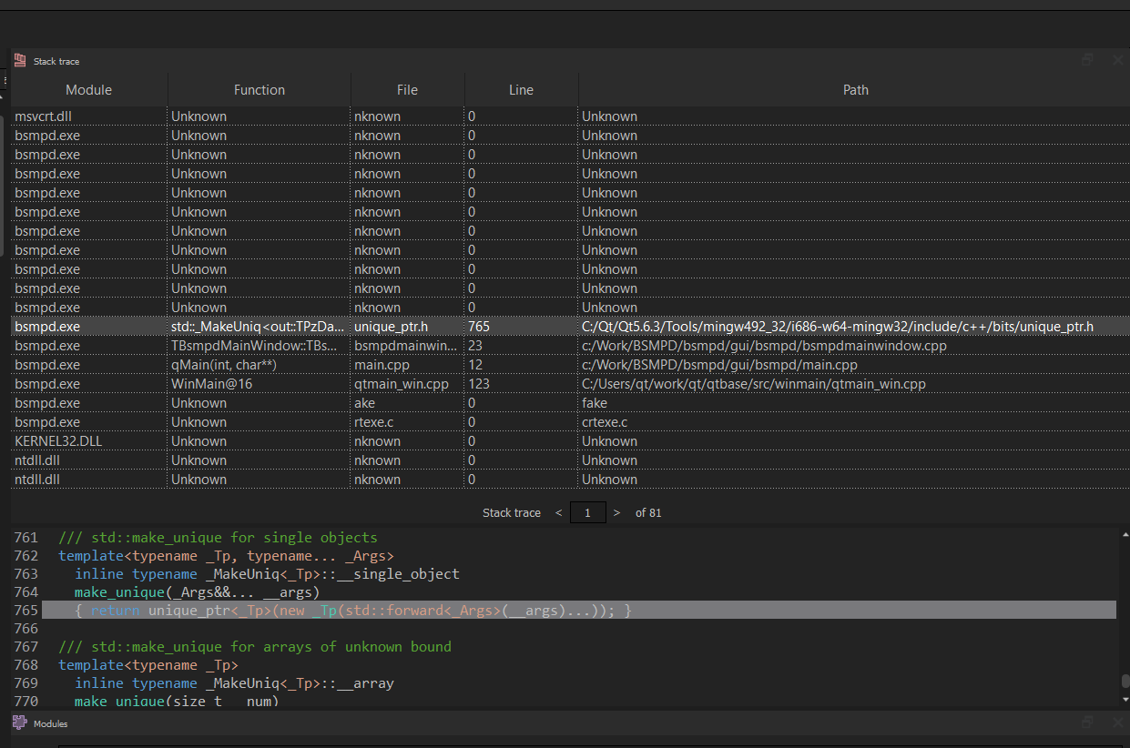 Symbols / Source code not showing in MinGW 64 application · Issue #55 · RudjiGames/MTuner · GitHub