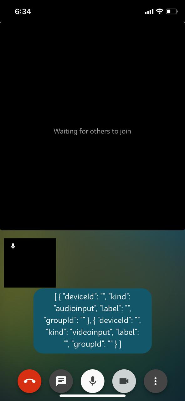 I Am Using Amazon Chime With Cordova And Camera Is Not Working In Ios · Issue 1055 · Aws