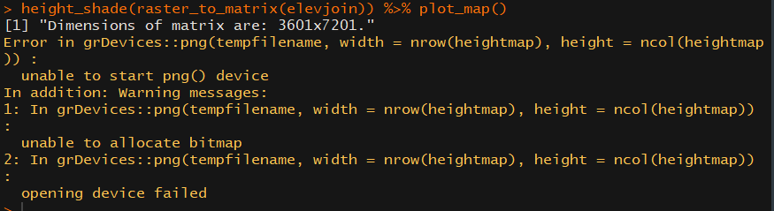 Raster to Matrix Transformation Error · Issue #2 · tylermorganwall/rayshader · GitHub