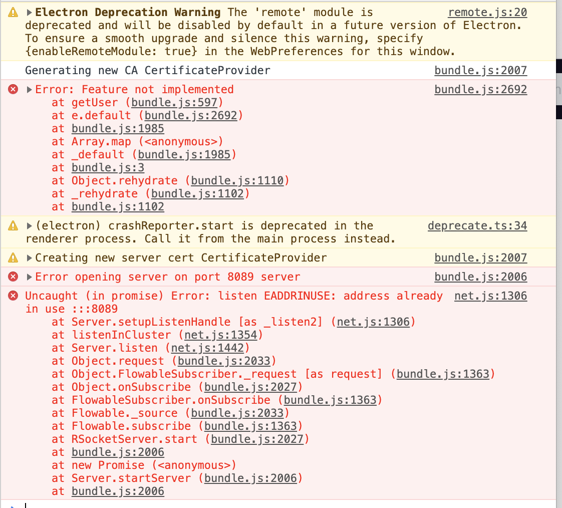 Mac Desktop is not able to connect with the android app. Though it's connected with the device ...