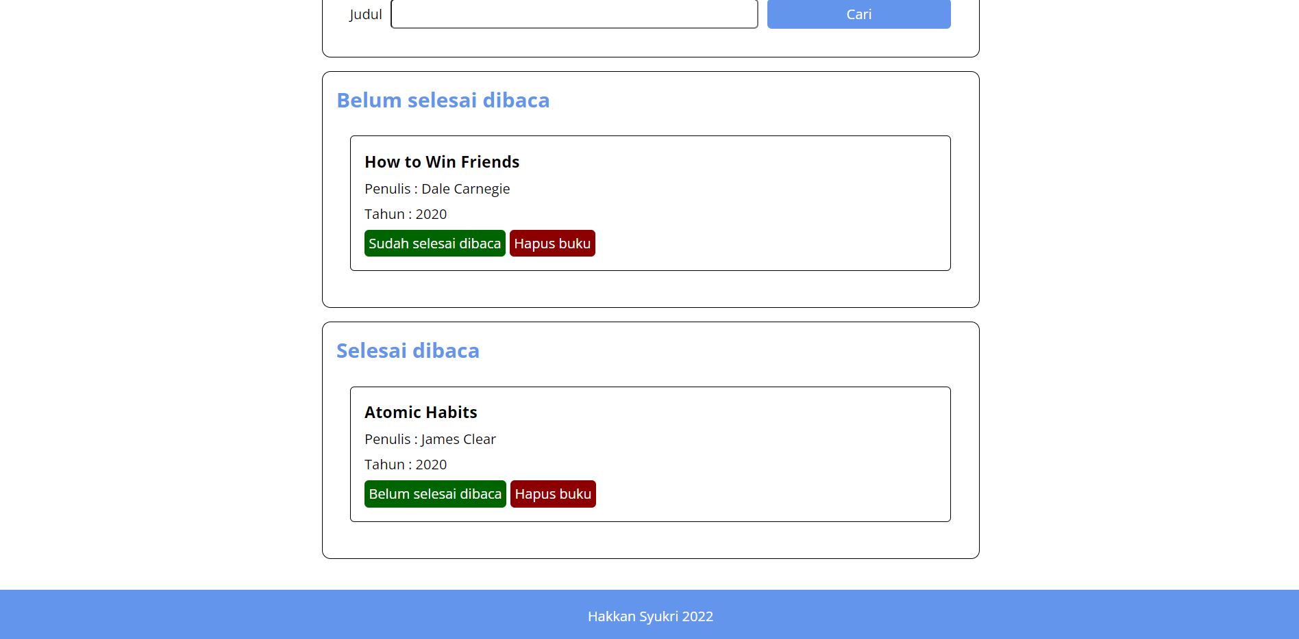 GitHub - hakkansy/Dicoding-Belajar-Membuat-Front-End-Web: Membuat sebuah program rak buku yang ...