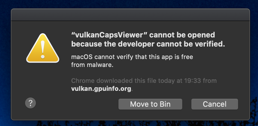 macOS is a nightmare · Issue #99 · SaschaWillems/VulkanCapsViewer · GitHub