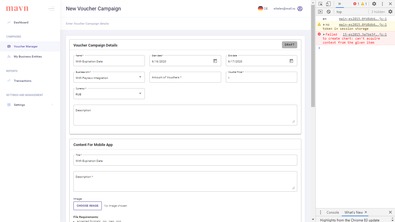 Add Expiration Date in the New Voucher UI · Issue #168 · OpenMAVN/PM ...