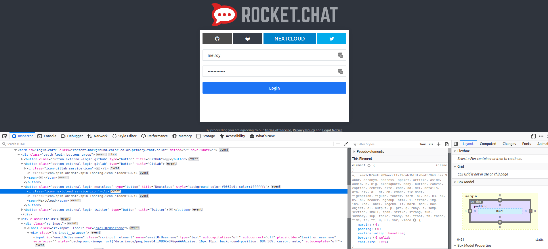 Missing Nextcloud Icon · Issue #16980 · RocketChat/Rocket.Chat · GitHub