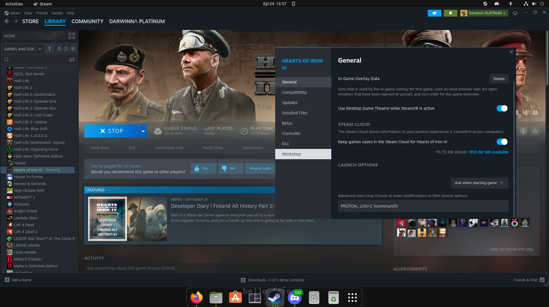 Hoİ4 Cant Launch And Game Dont Run At Native · Issue 7126 · Valvesoftware Proton · Github