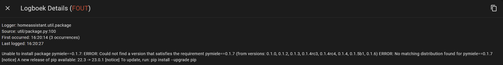 integrations and platforms could not be set up: · Issue #227 · astrandb/miele · GitHub