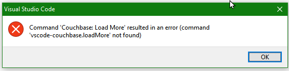 Command Resulted in Error · Issue #33 · Couchbase-Ecosystem/VSCode ... Command Resulted in Error · Issue #33 · Couchbase-Ecosystem/VSCode ...