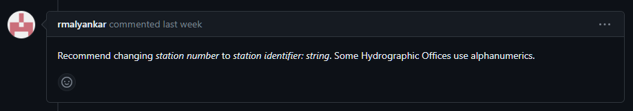 Recommend changing ValueType of `stationNumber` from integer to string. · Issue #86 · iho-ohi/S ...
